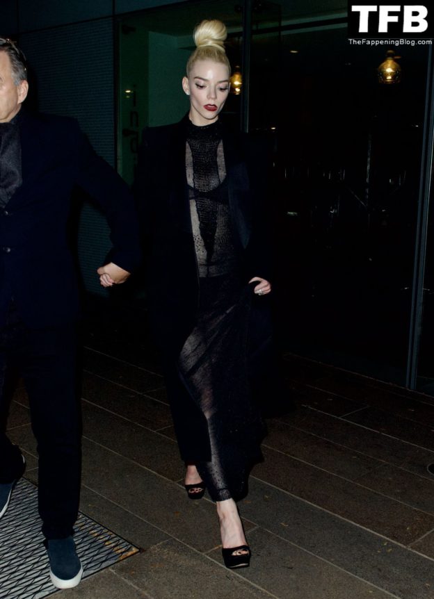 Anya Taylor-Joy Wears a 2nd See-Through Dress in New York (26 Photos ...